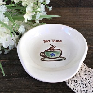Tea Time Spoon Rest - Teaspoon Rest | Tea Bag Holder | Tea Lovers Gift ...