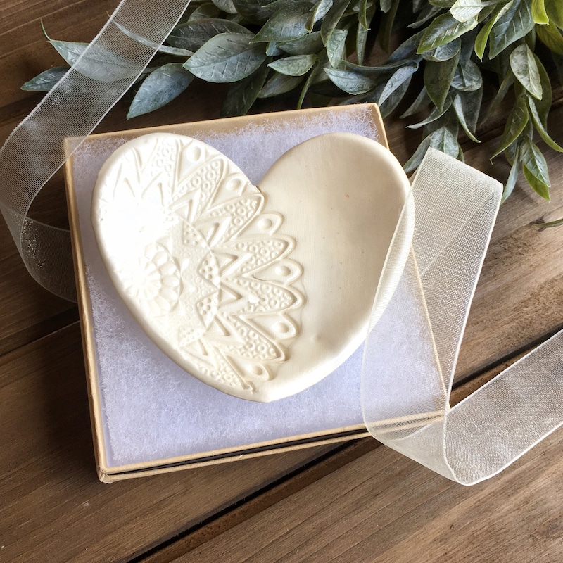 Heart Shaped Ceramic Dish - Etsy