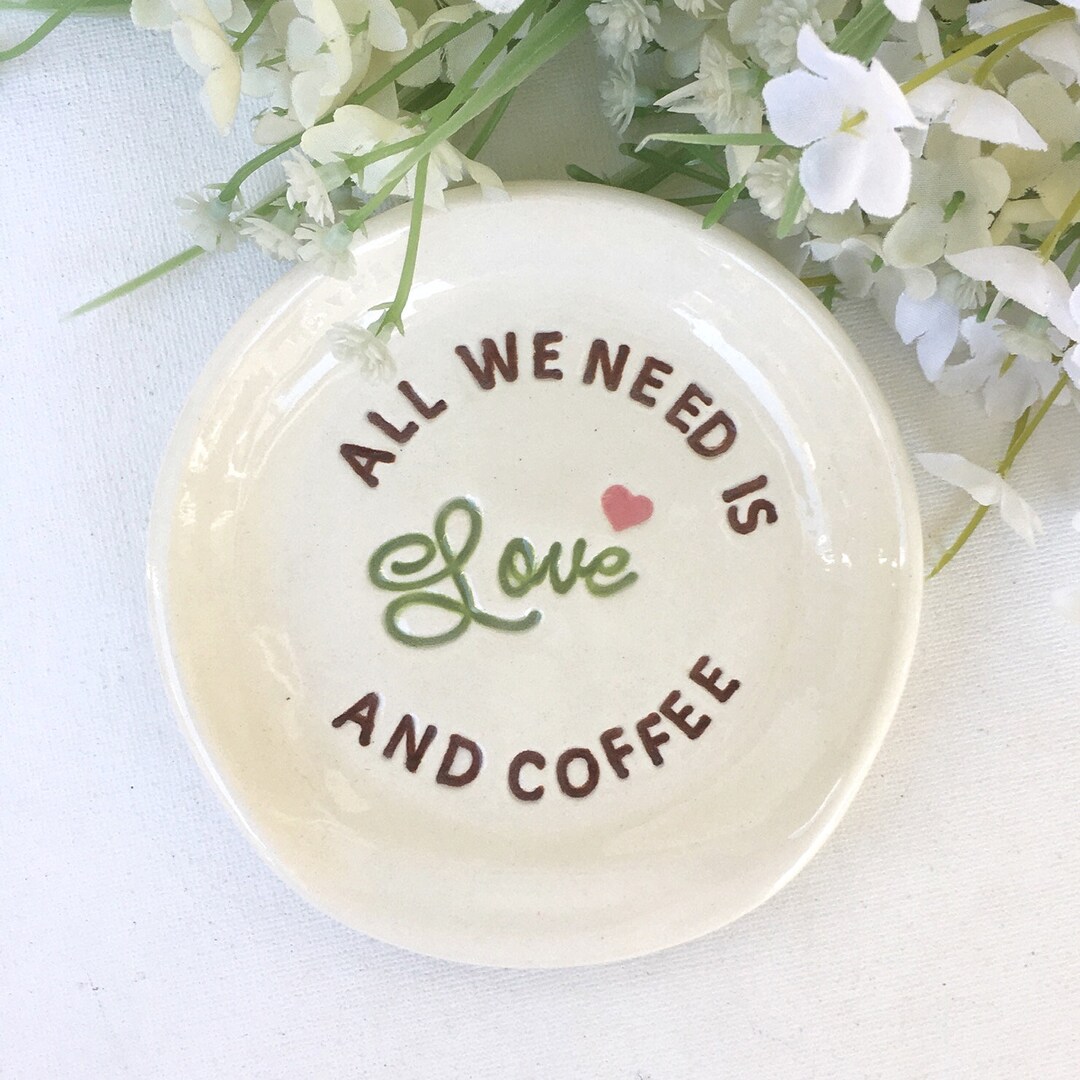 All We Need is Love Spoon Rest for Coffee Lovers Ceramic - Etsy