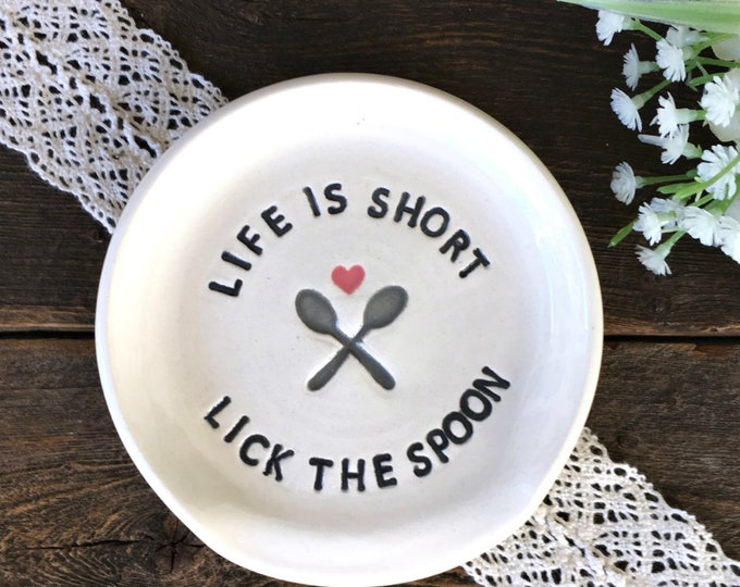 All We Need is Love Spoon Rest for Coffee Lovers Ceramic | Etsy