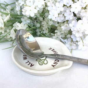All We Need is Love Spoon Rest for Coffee Lovers Ceramic - Etsy