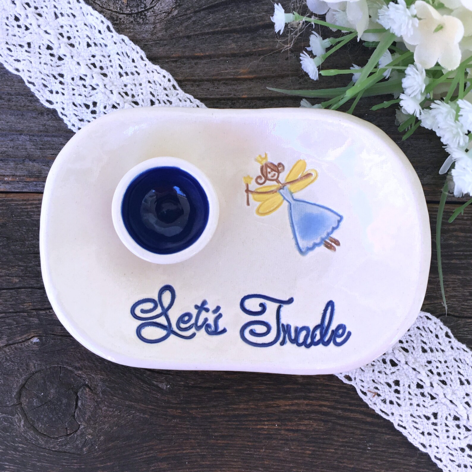 Personalized Tooth Fairy Dish Ceramic Personalized Dish for | Etsy