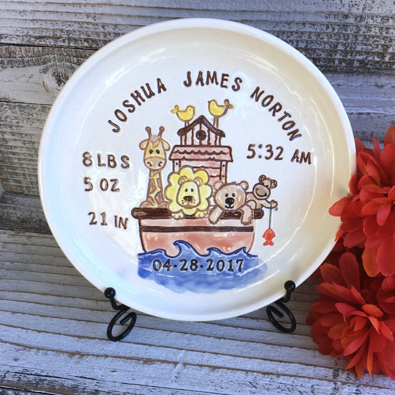 Baby Birth Plate - Etsy