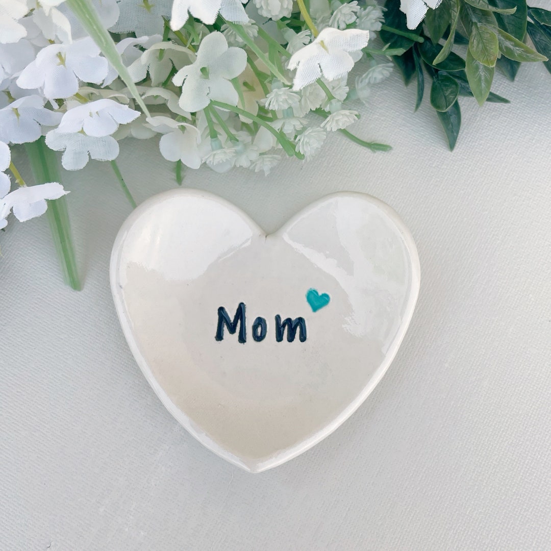 Last Minute Mother's Day Gift Heart Shaped Gift Dish for Mom ...
