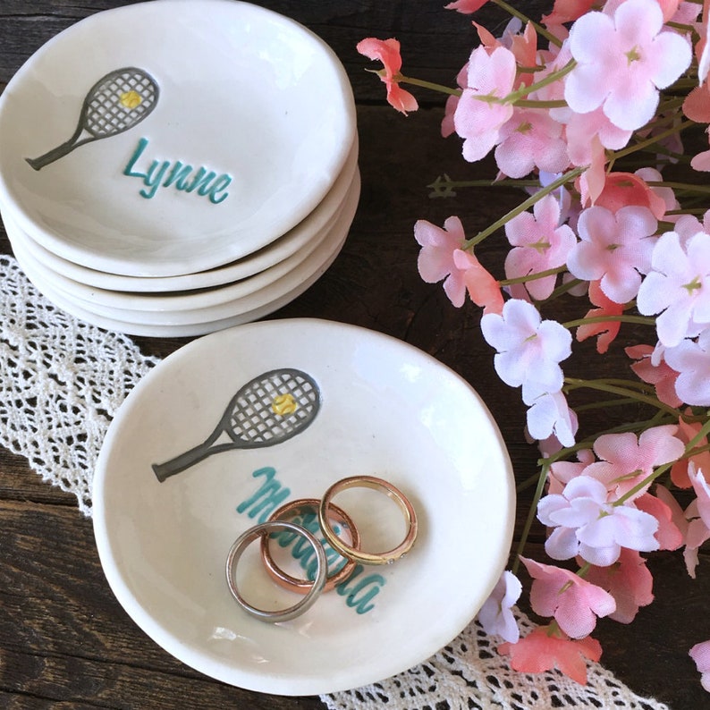 Personalized Tennis Gift Dishes Tennis Team Gifts for Women - Etsy