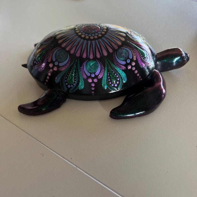 Turtle Dot Art - Etsy