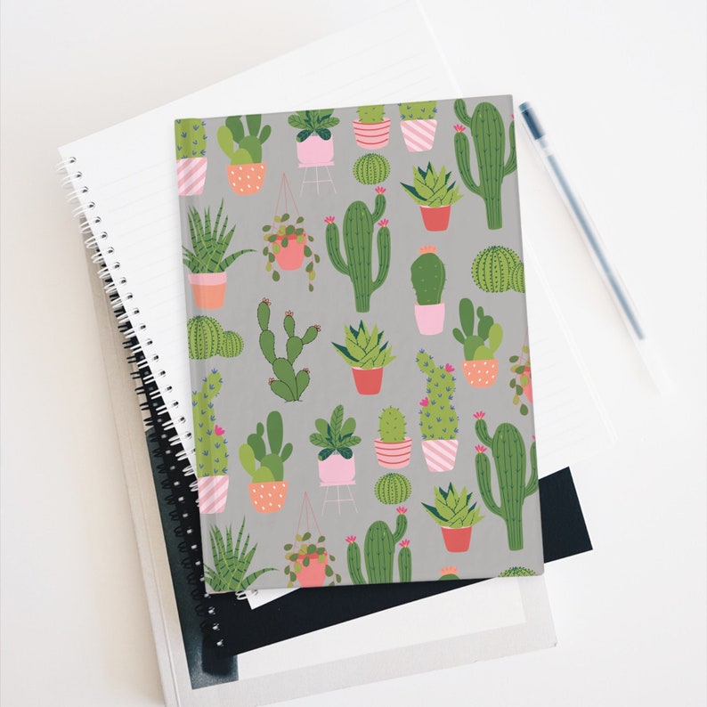 Cactus Journal, Plants Journal, Cactus Notebook, Hardcover Cactus ...