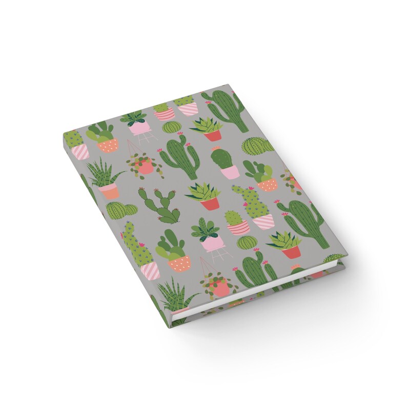 Cactus Journal, Plants Journal, Cactus Notebook, Hardcover Cactus ...