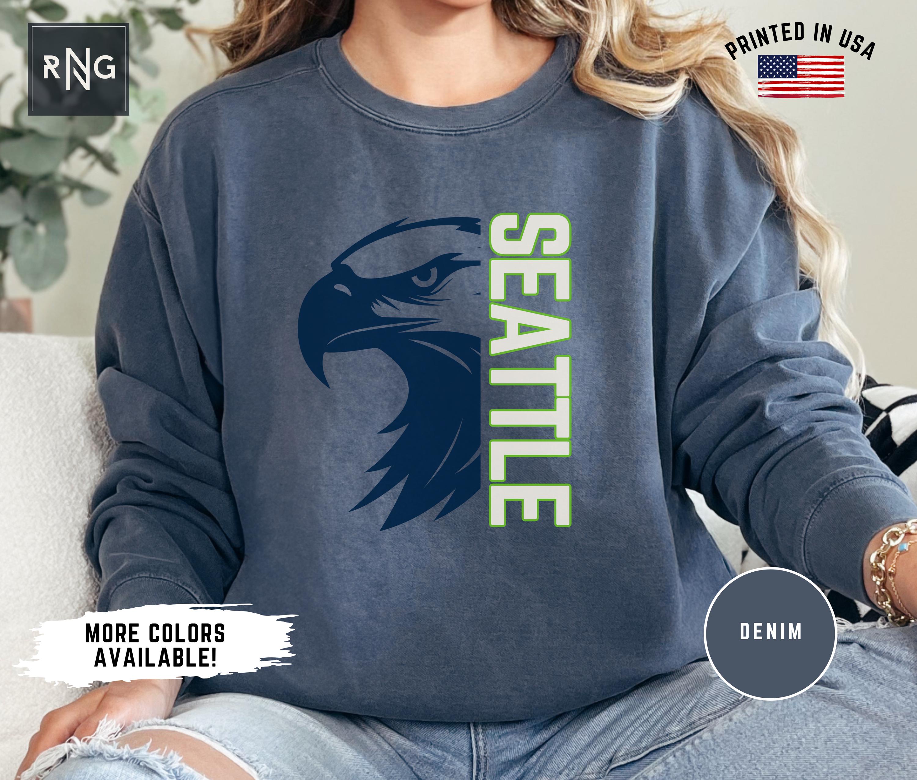 Seattle Football Sweatshirt, Seahawk Football Gameday Sweatshirt ...