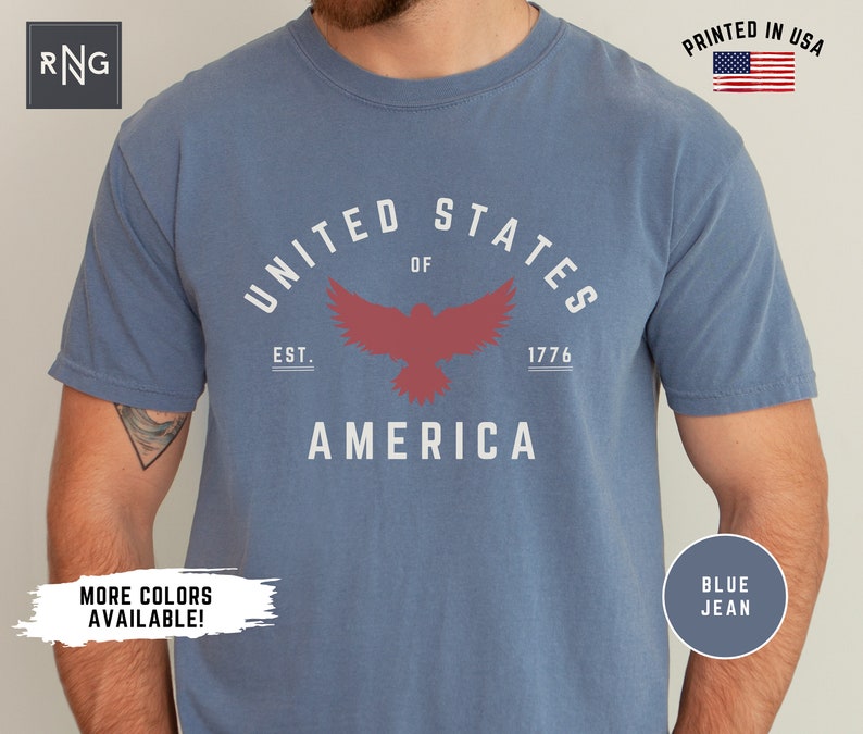 USA Shirt, Vintage American Eagle Shirt, Patriotic Fourth of July Shirt ...