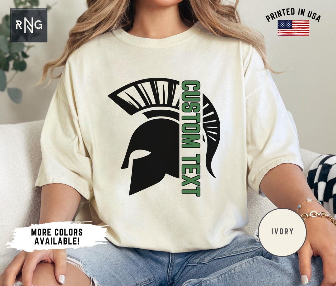 Personalized Spartans Mascot Shirt, Gameday Spartans Shirt, Custom Team ...