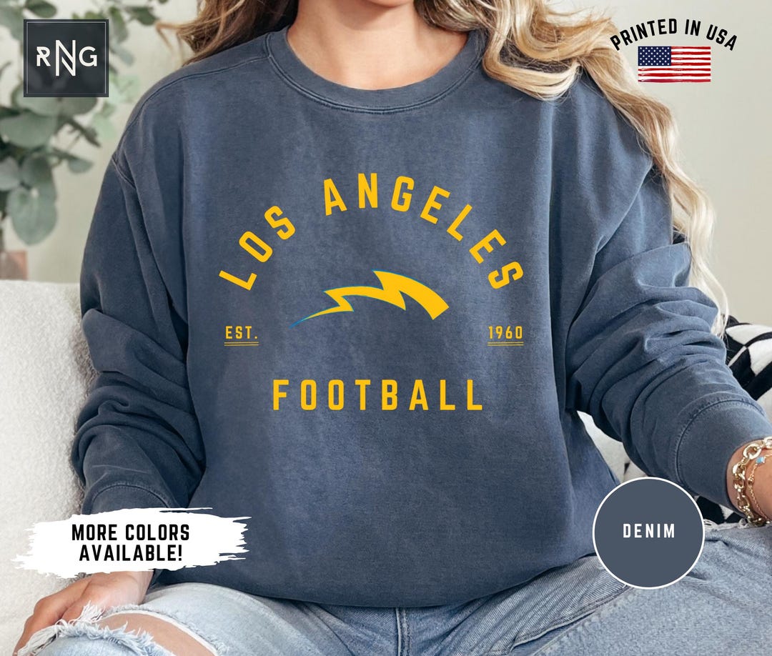 Los Angeles Football Shirt, Charger Football Gameday Sweatshirt, Los ...