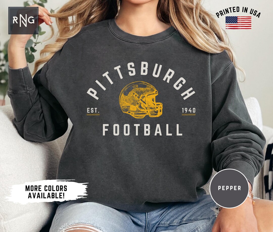 Pittsburgh Football Shirt, Steeler Football Gameday Sweatshirt ...