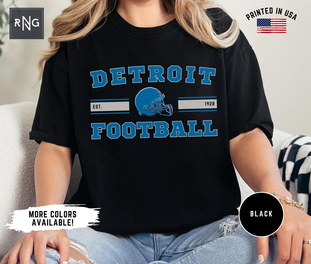 Detroit Lions Football Shirt: Retro Sports Apparel Gift - Etsy