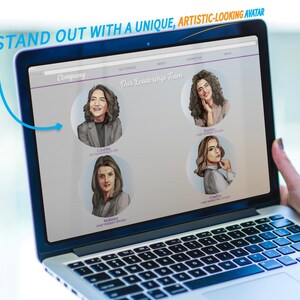 Custom Corporate Headshot Avatar Linkdln Profile Portrait Illustration ...