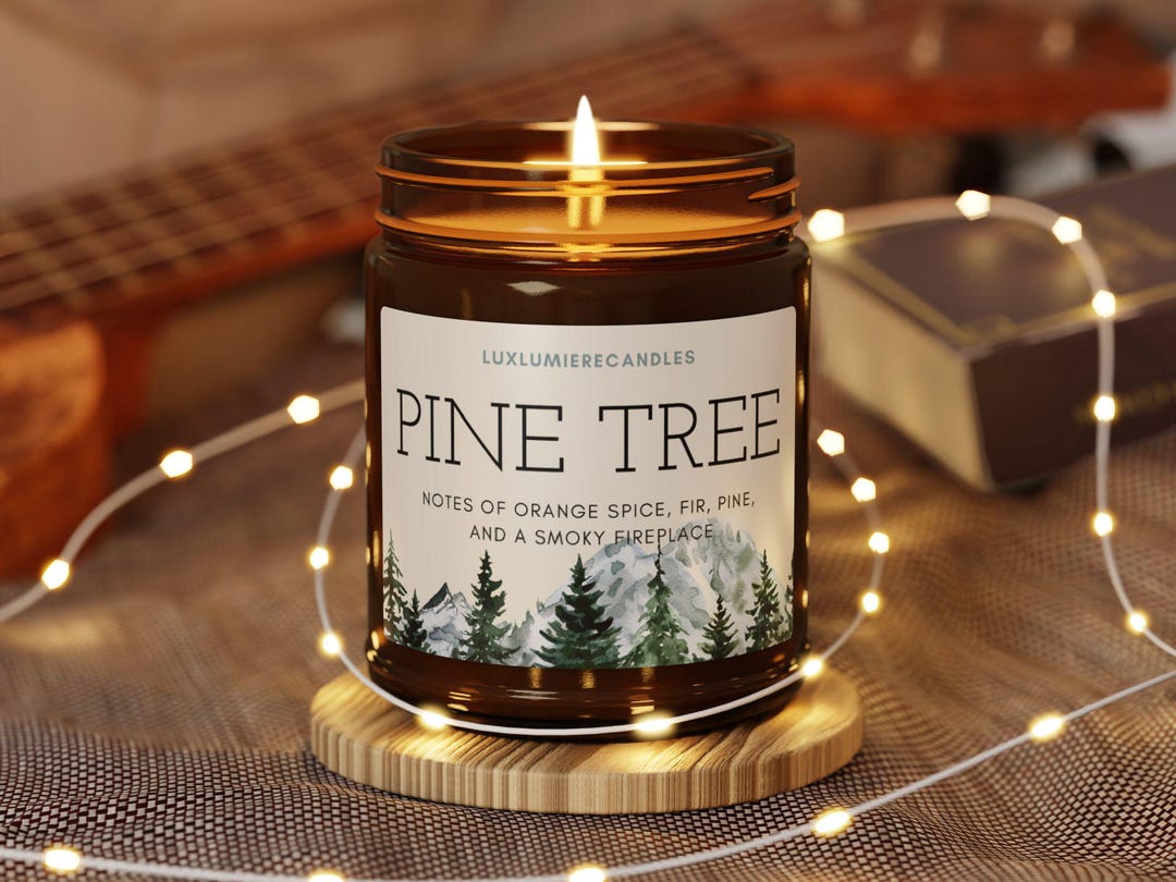 Pine Tree Candle Cubicle Desk Decor Cubicle Decor Present for Camper ...