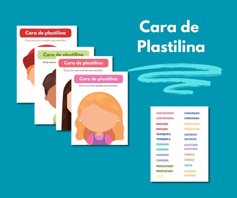 Tapete De Plastilina De Emociones PDF | Actividad Montessori Infantil ...