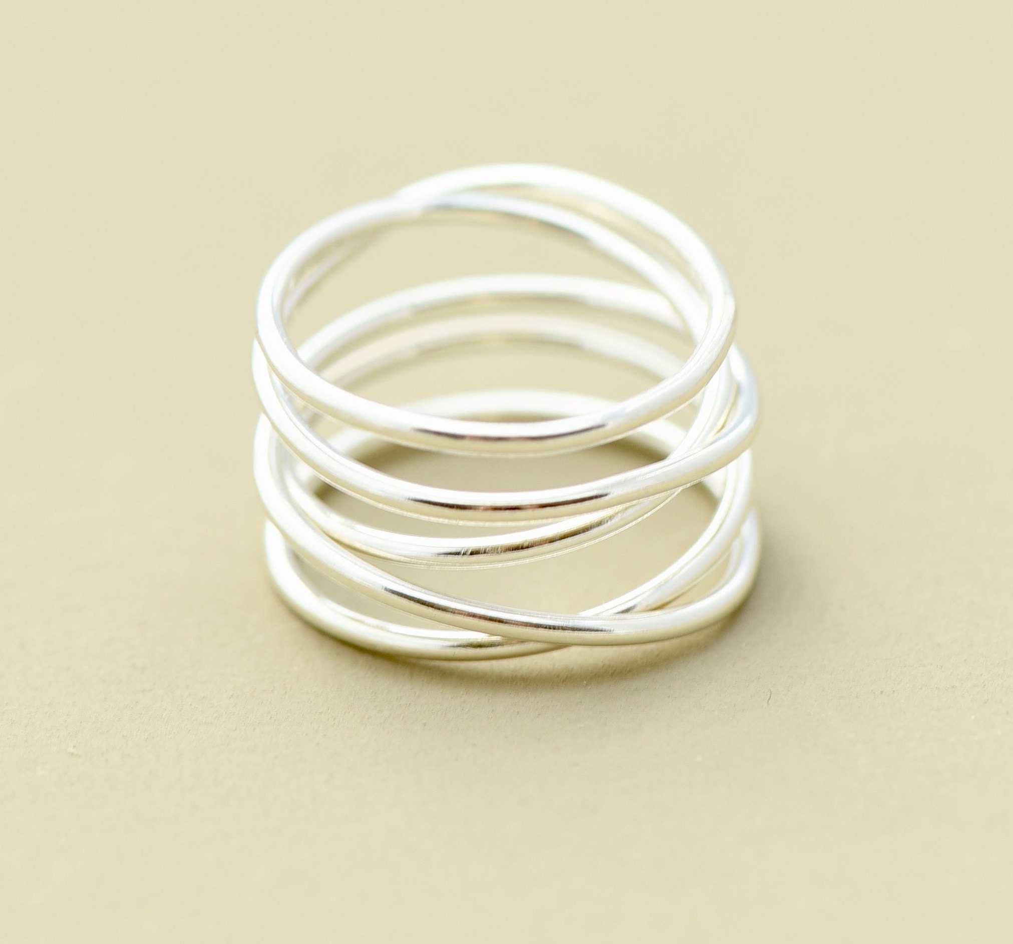 Wrap Ring - Sterling Silver - Etsy