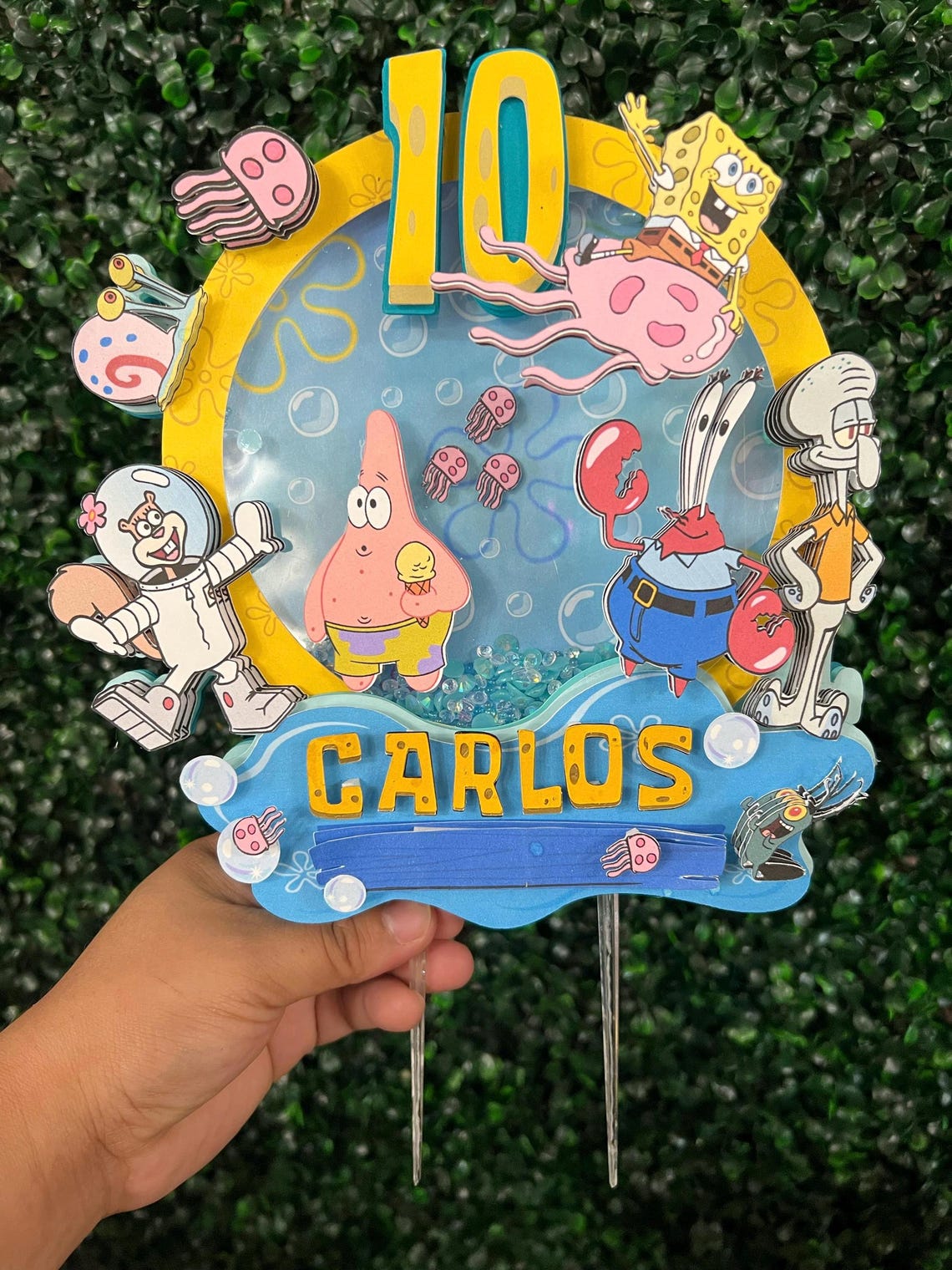 Spongebob Topper/ Spongebob Cake Topper/ Spongebob Theme Party ...