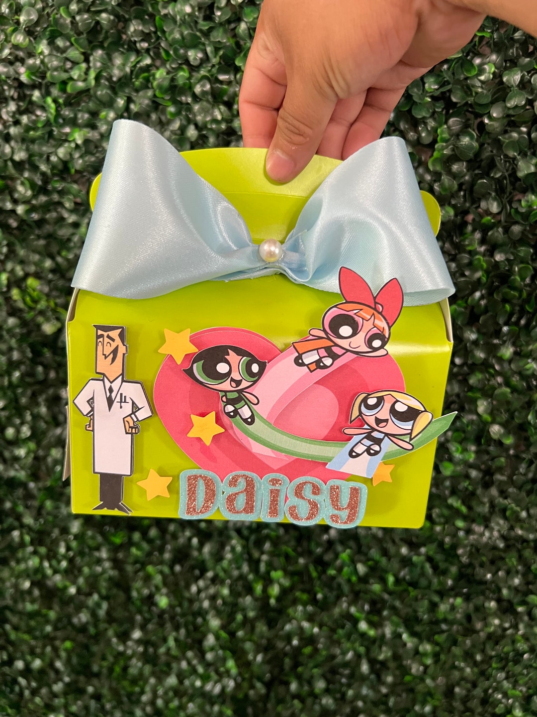 Power Puff Girl Treat Box/ Kids Treat Box/ Powerpuff Girl Party Favor ...