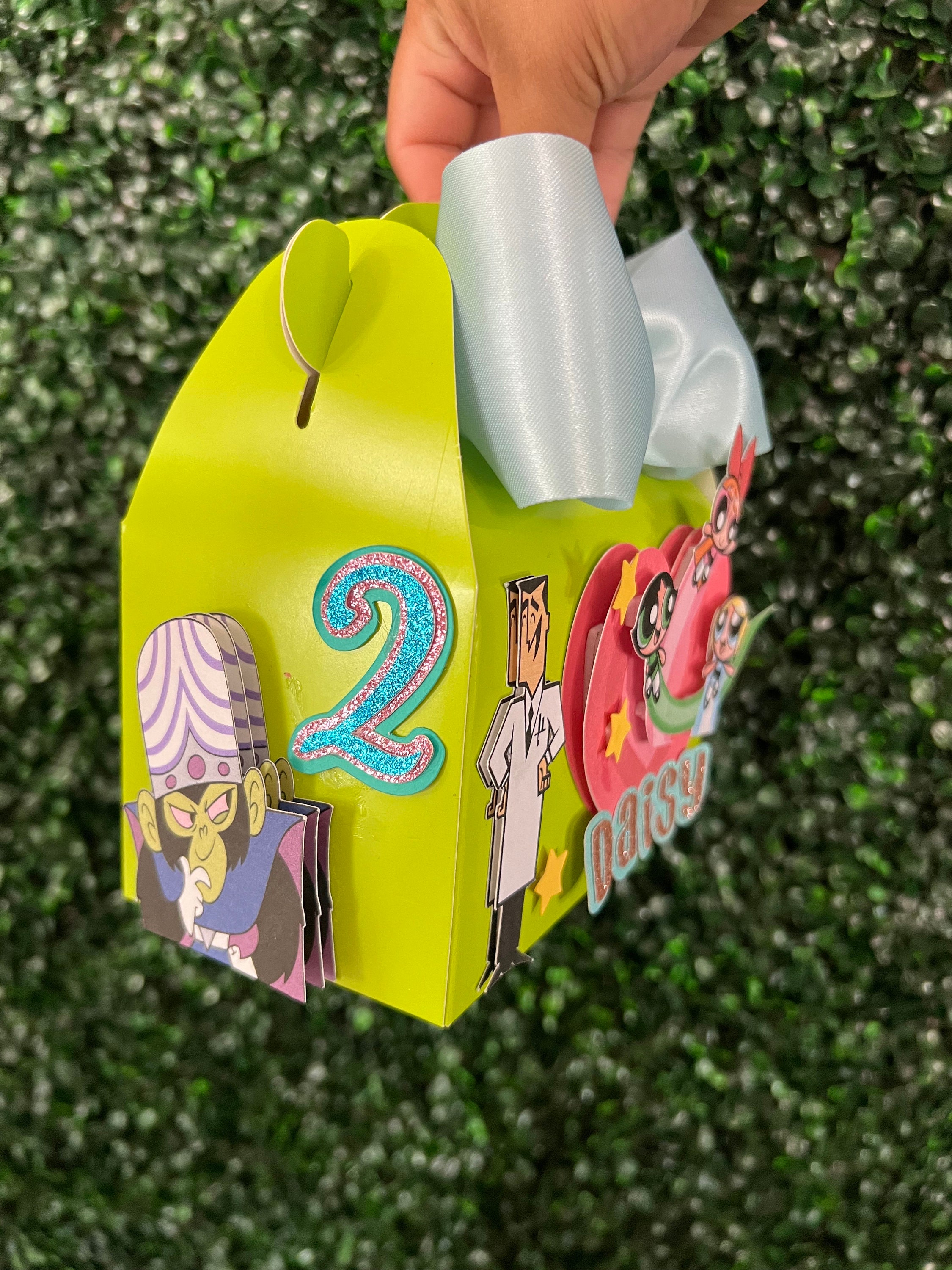 Power Puff Girl Treat Box/ Kids Treat Box/ Powerpuff Girl Party Favor ...