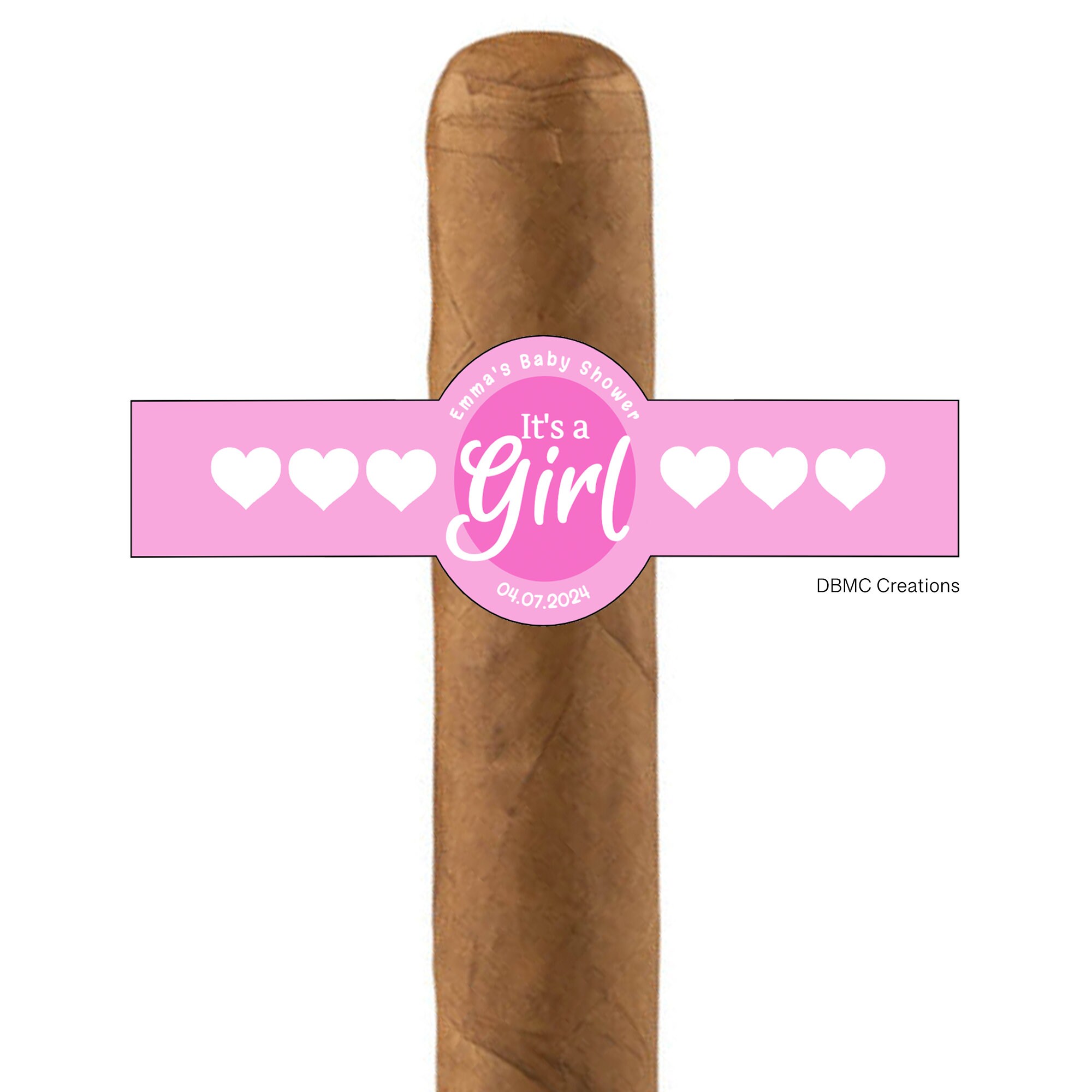 Baby Shower Cigar Labels, Gender Reveal Cigar Labels, Personalized ...