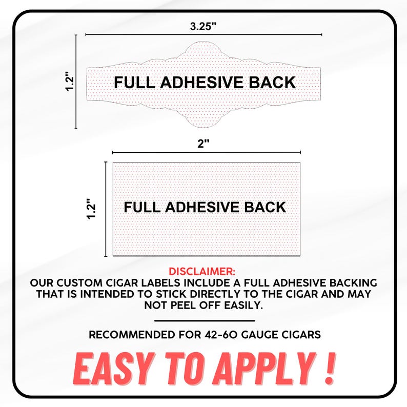 Custom Silver Foil Cigar Labels, Personalized Cigar Bands, Party Cigar ...