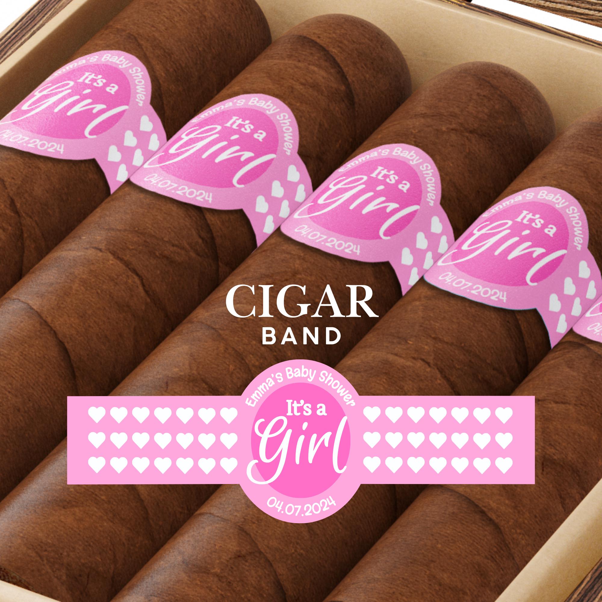 Baby Shower Cigar Labels, Gender Reveal Cigar Labels, Personalized ...