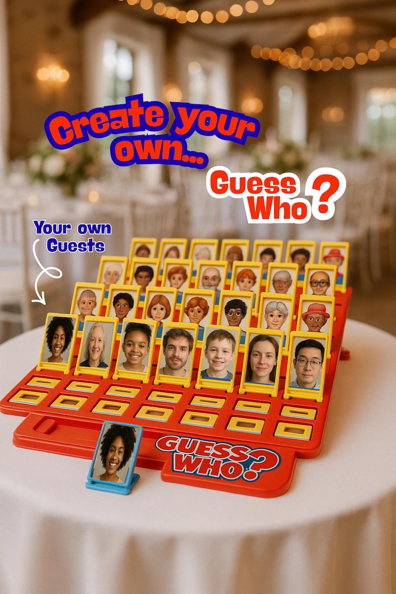 Make Your Own Guess Who Game (digital Download) Wedding Party Games ...
