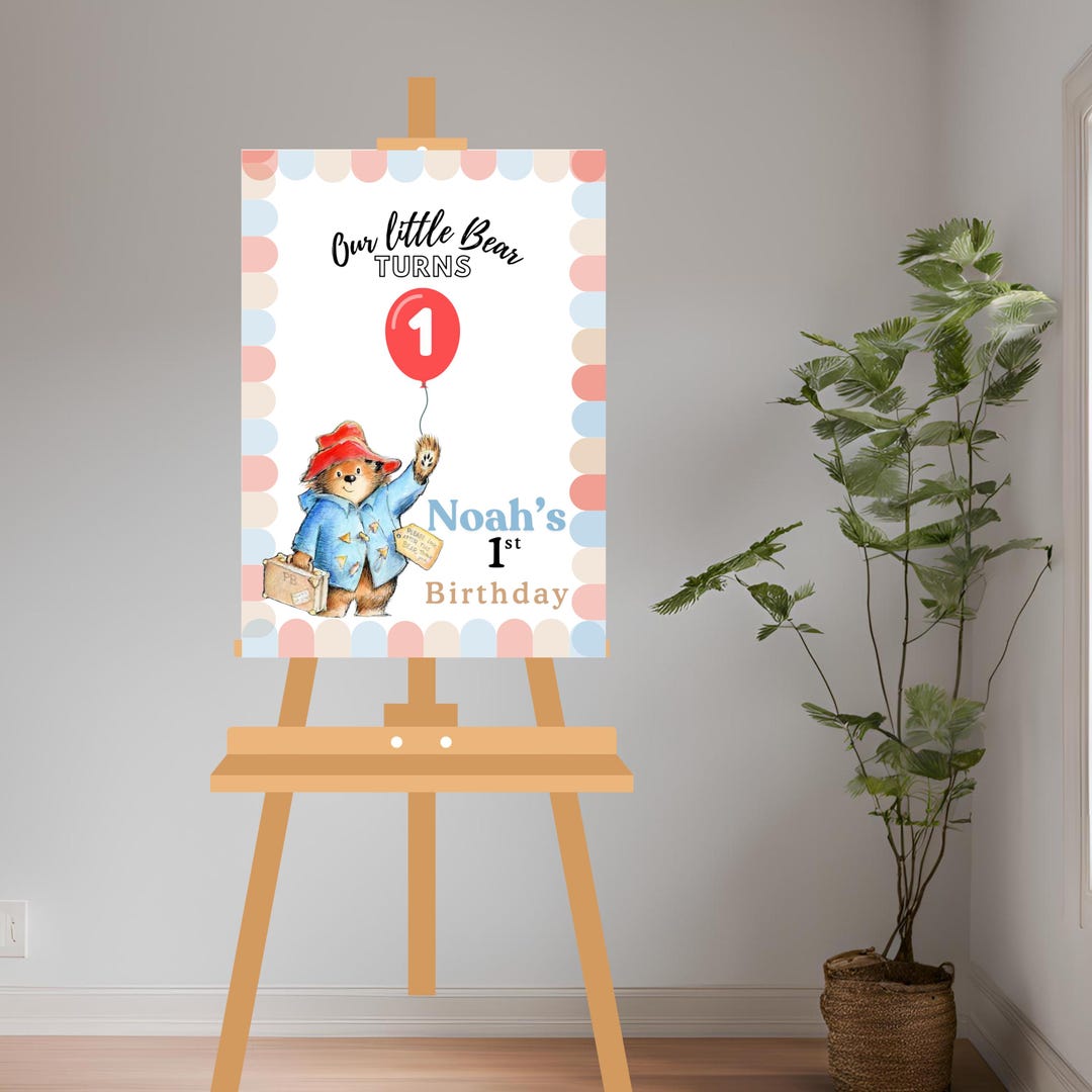 Paddington Bear Welcome Poster Customisable - Etsy UK