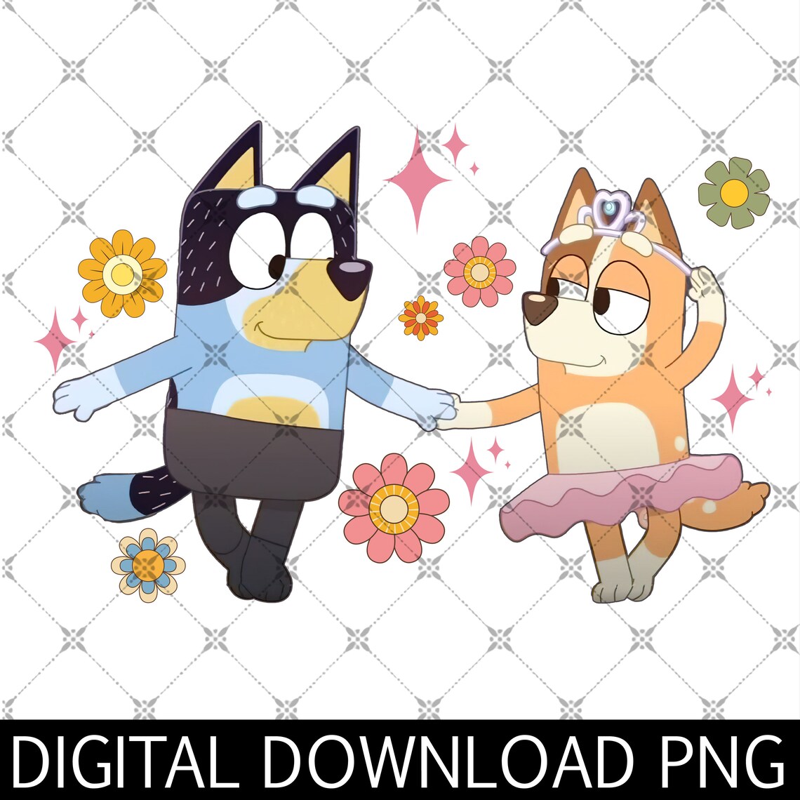 Bluey Dancing Png Bluey Dance Mode Png Bluey and Bingo - Etsy