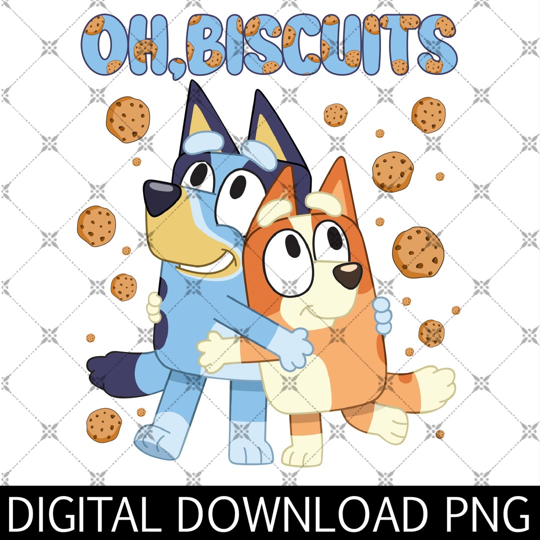 Bluey Oh Biscuits Png, Oh Biscuits Png, Bingo Png, Bluey Friends Png ...