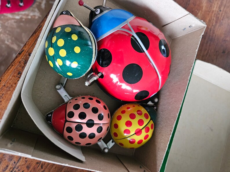 MECHANICAL LADY-BUG Vintage Toy. - Etsy