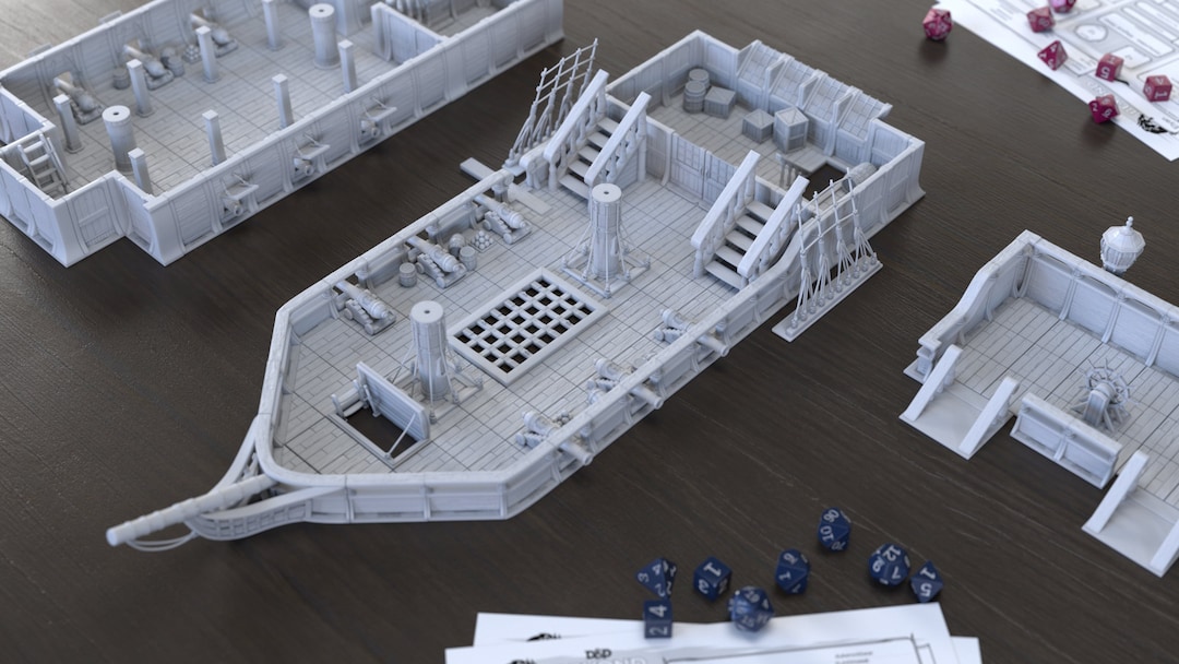 Modular Airship/sailing Ship Tiles - 3d Print Files - Etsy