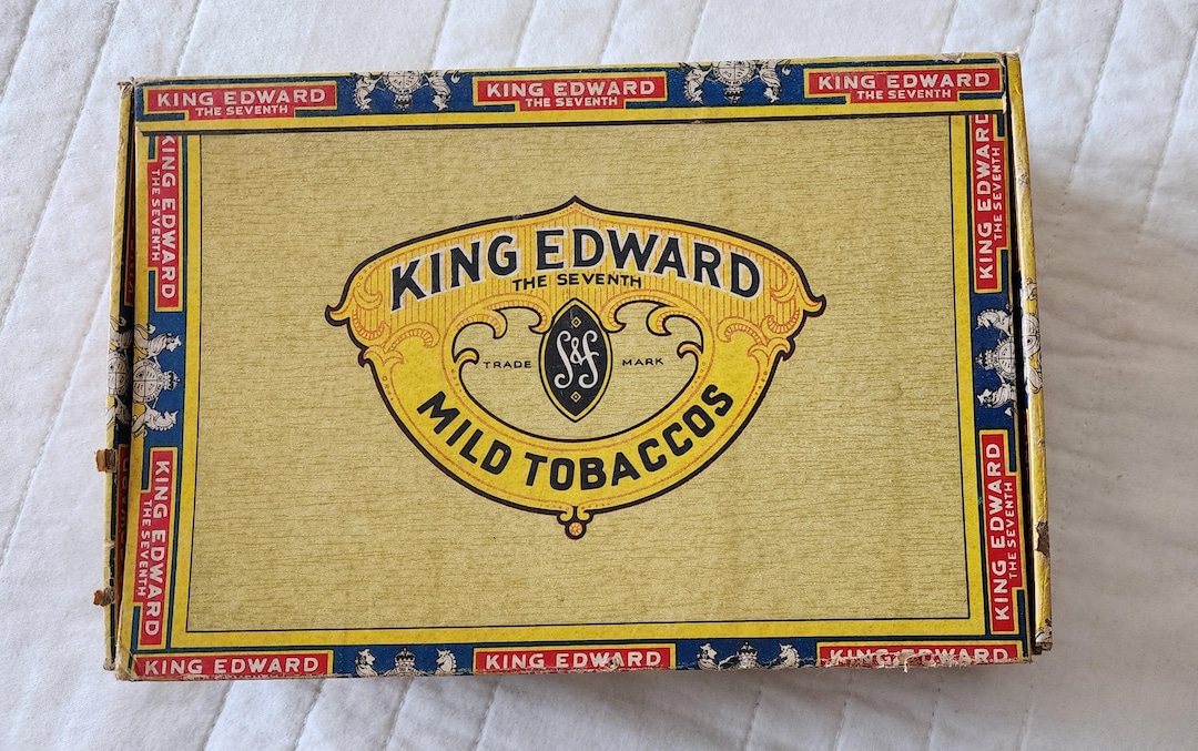 Vintage King Edward Cigar Box - Etsy