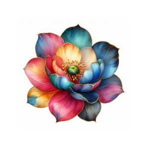 12 Transparent PNG Various Flowers Clip Art, Bright Flowers Clipart ...