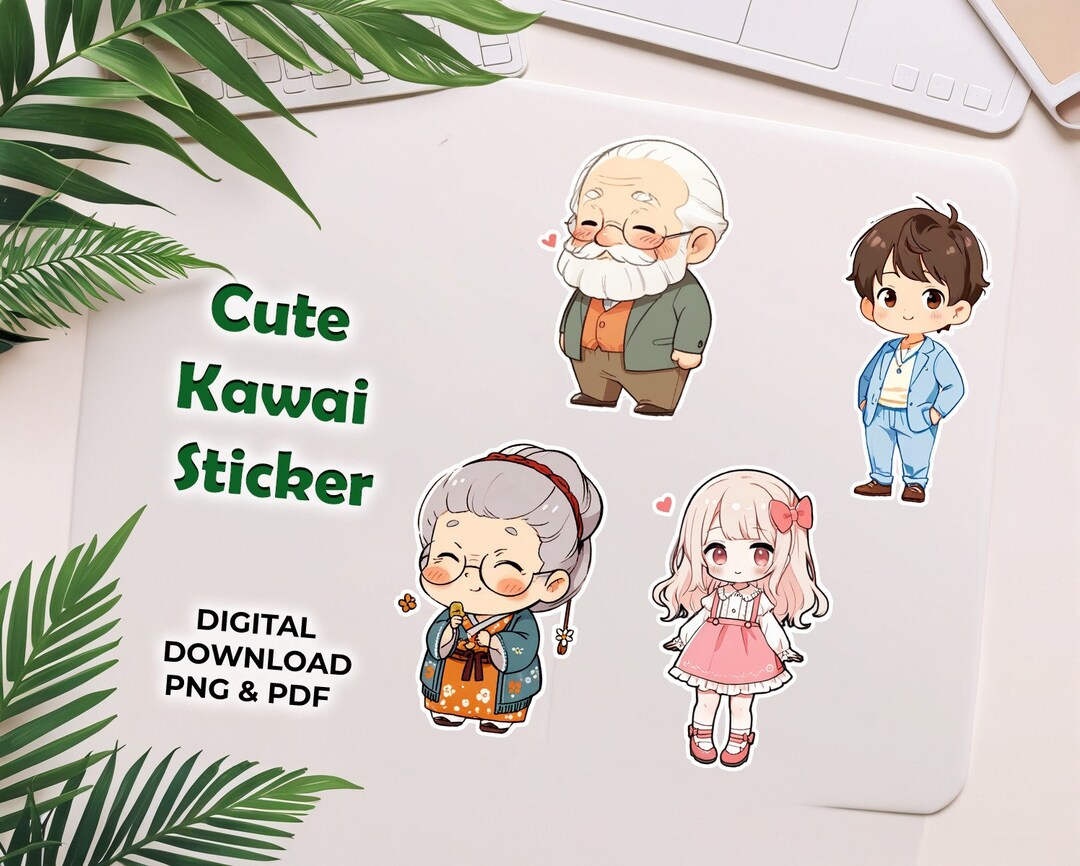 Korean Kawai Boy Girl Sticker - Etsy