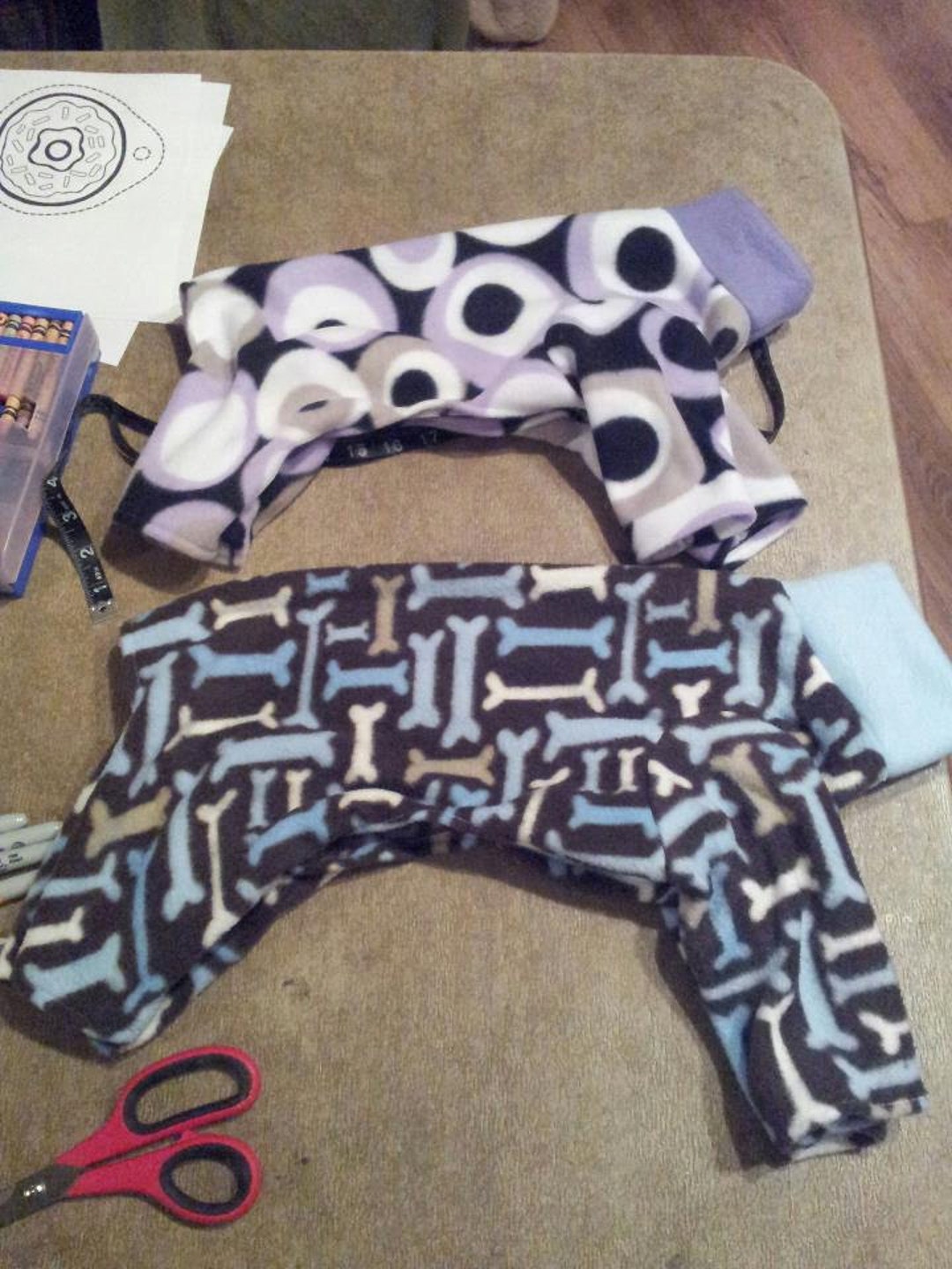 Dog Fleece Pajamas Pjs Jammies - Etsy