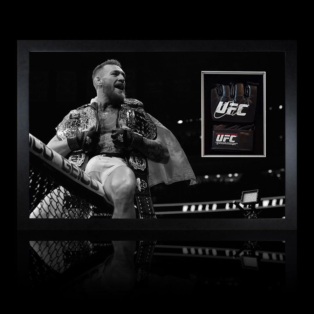 Conor Mcgregor Celebration Signed UFC Mitt Iconic Frame - Etsy