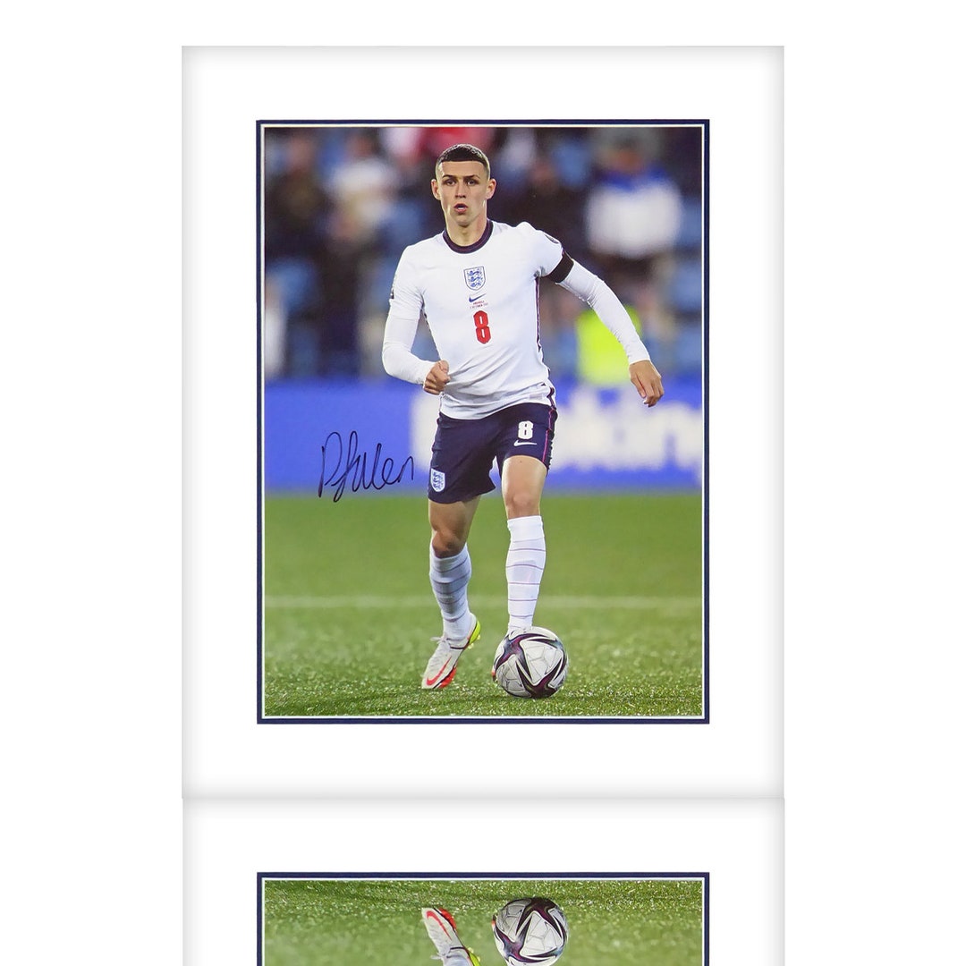 Phil Foden Signed England Mount - Etsy