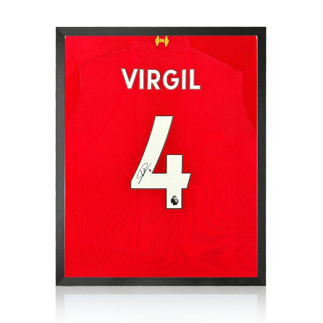 Virgil Van Dijk Signed Liverpool Shirt Compact Frame - Etsy