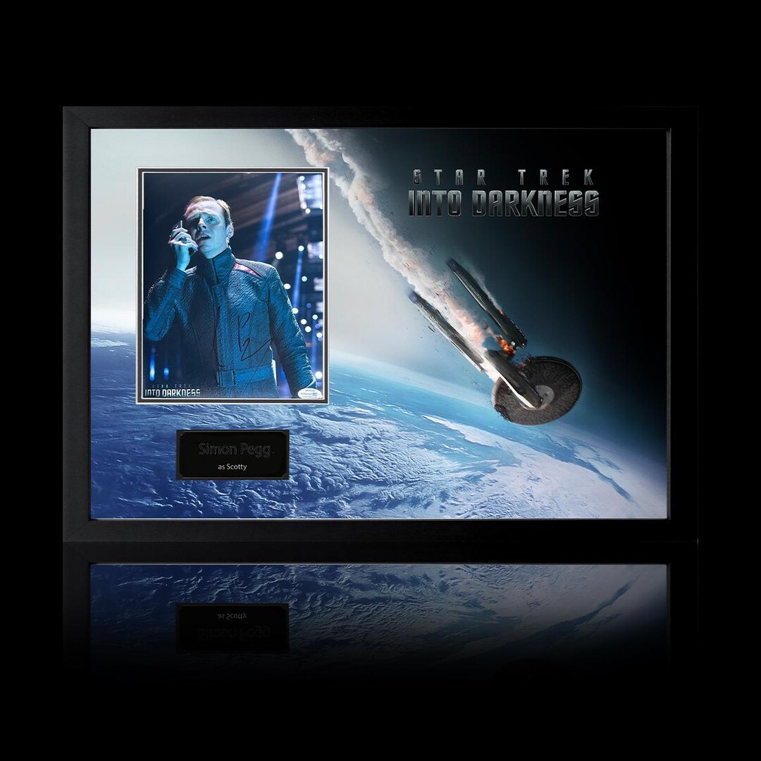 Simon Pegg scotty Framed Star Trek Iconic Frame ACOA - Etsy