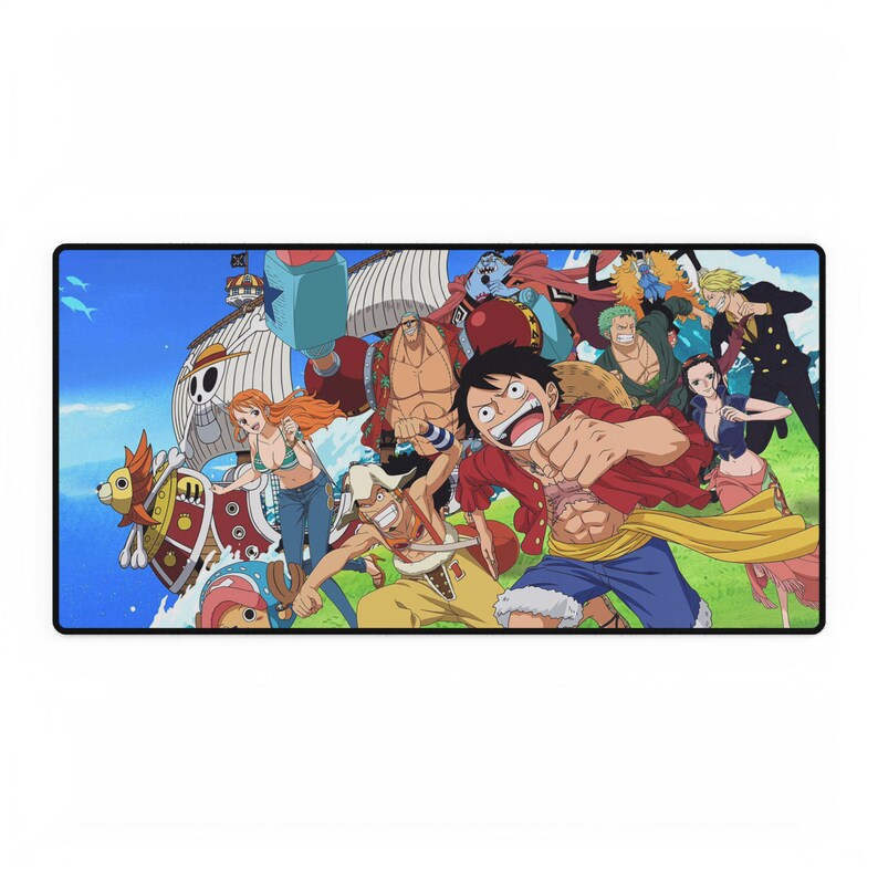 One Piece Mouse Pad Premium Large Anime Desk Mat Luffy, Zoro, Nami ...