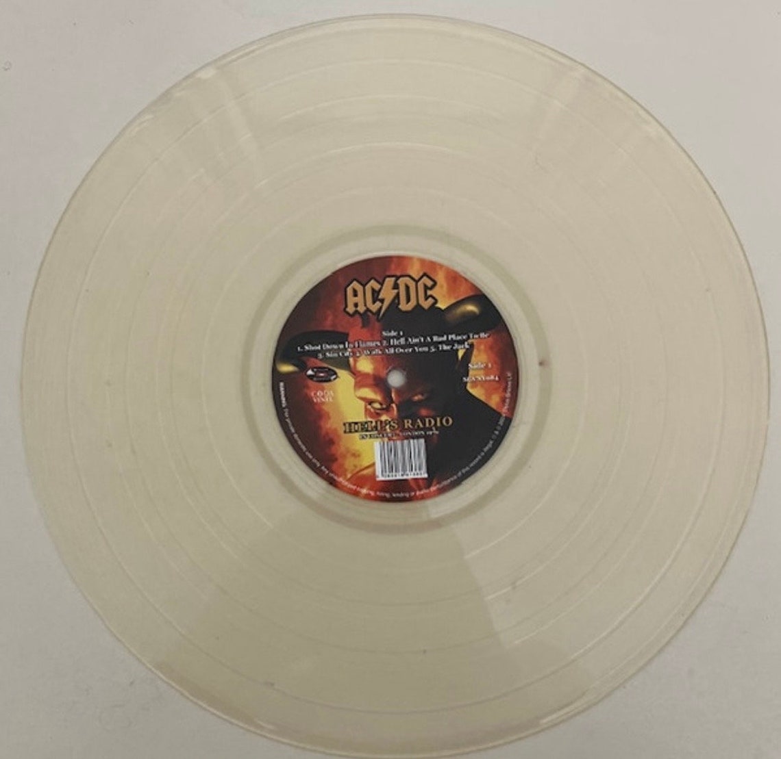 Rare AC/DC Clear Vinyl Triple Album the Very Best of the Bon Scott Era ...