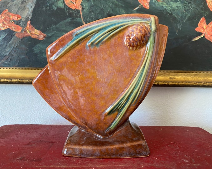 Roseville Wincraft Vase 1948 Vintage Pottery Pinecone 272-6" Ohio, USA ...