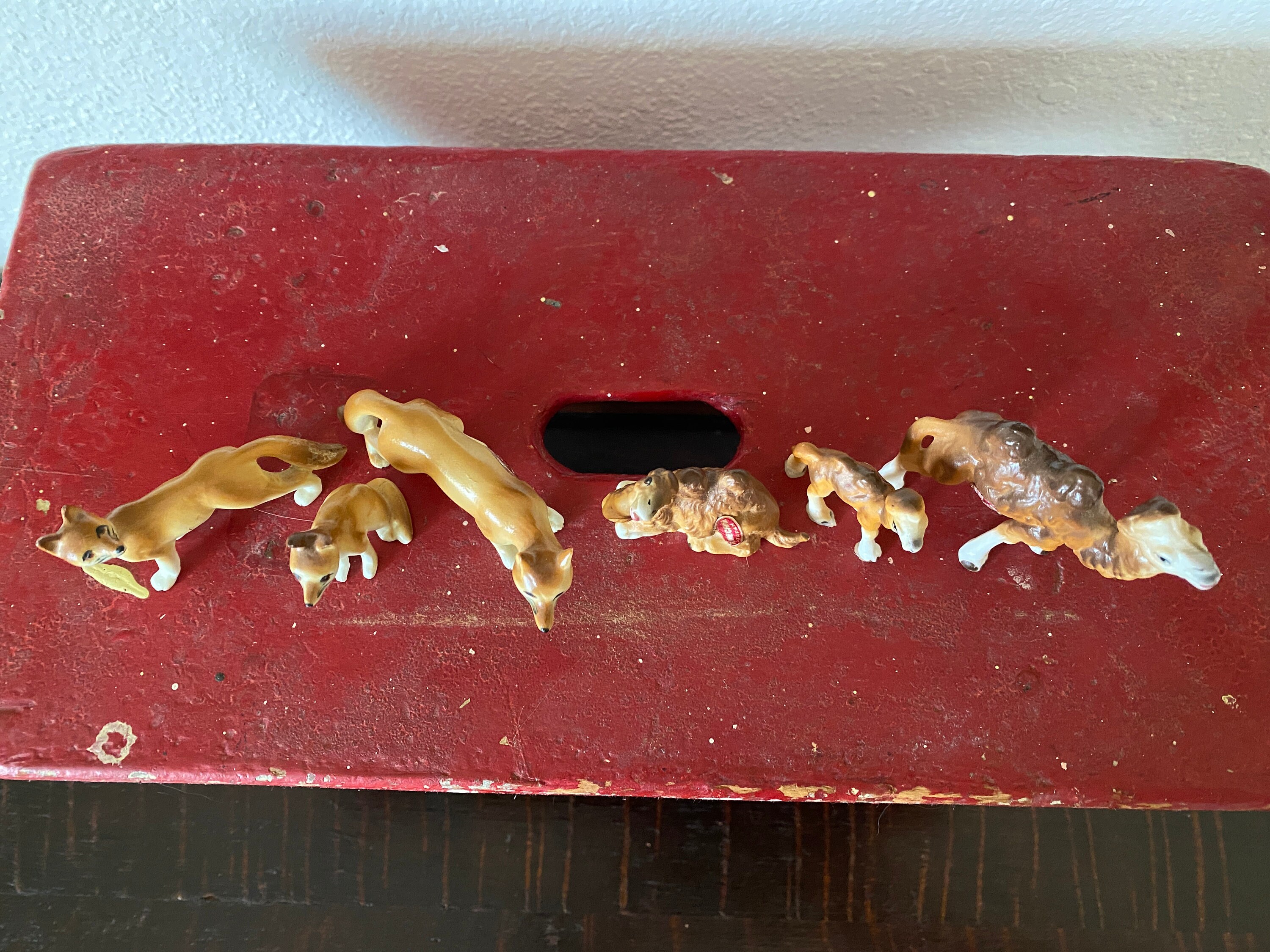 Vintage Bone China Miniatures Vintage Miniature Fox Family Vintage ...