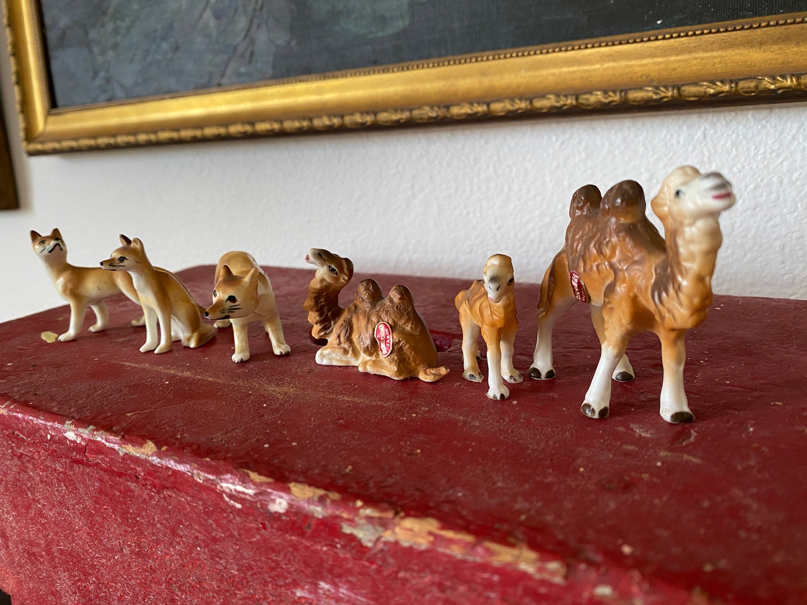 Vintage Bone China Miniatures Vintage Miniature Fox Family Vintage ...