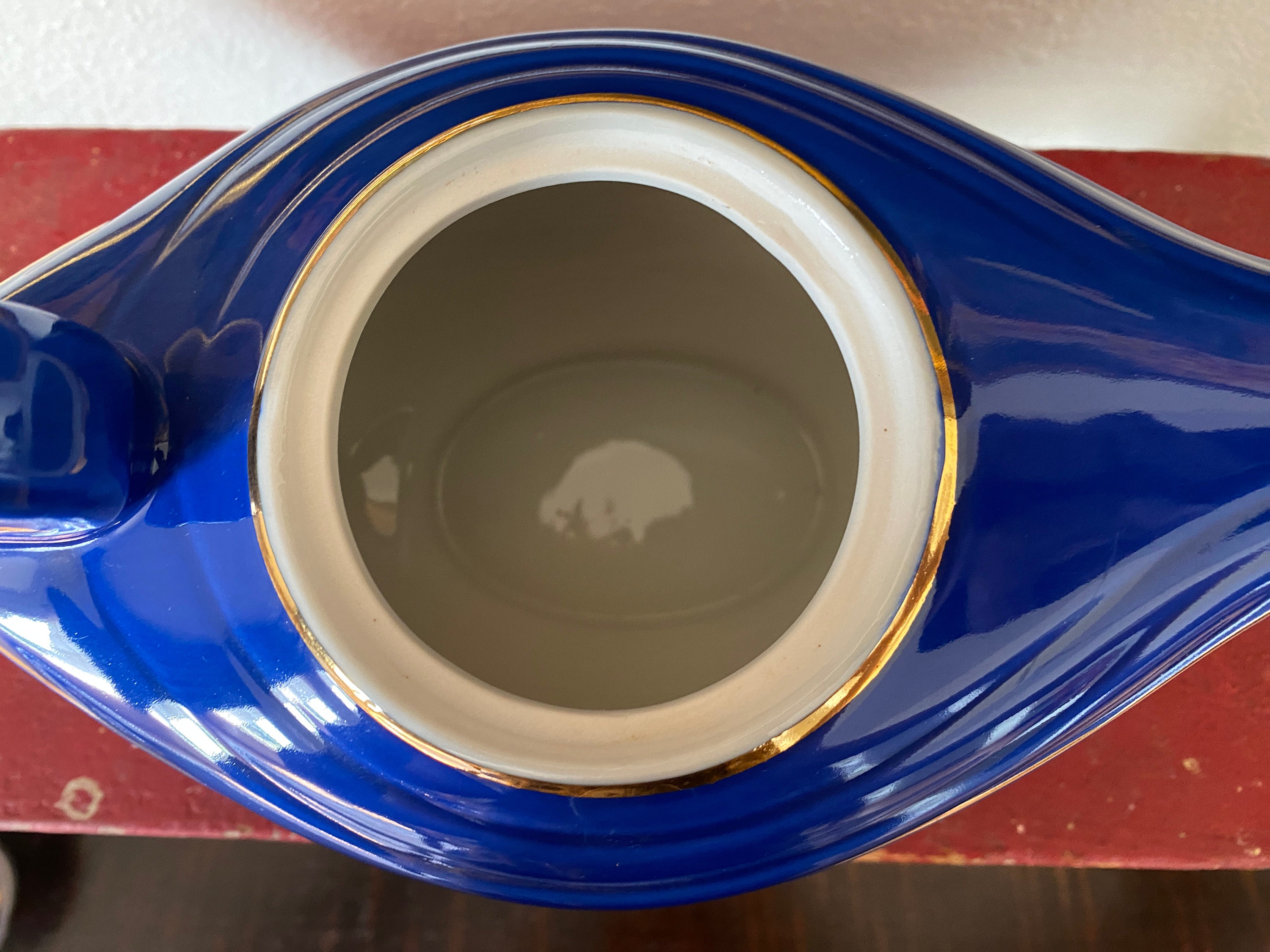 Vintage Hall Aladdin Genie Lamp-style Teapot Vintage Hall Cobalt ...