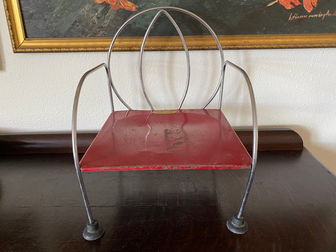 Vintage 1950s Jack N Jill Kiddie Booster Chair Vintage Metal High Chair ...