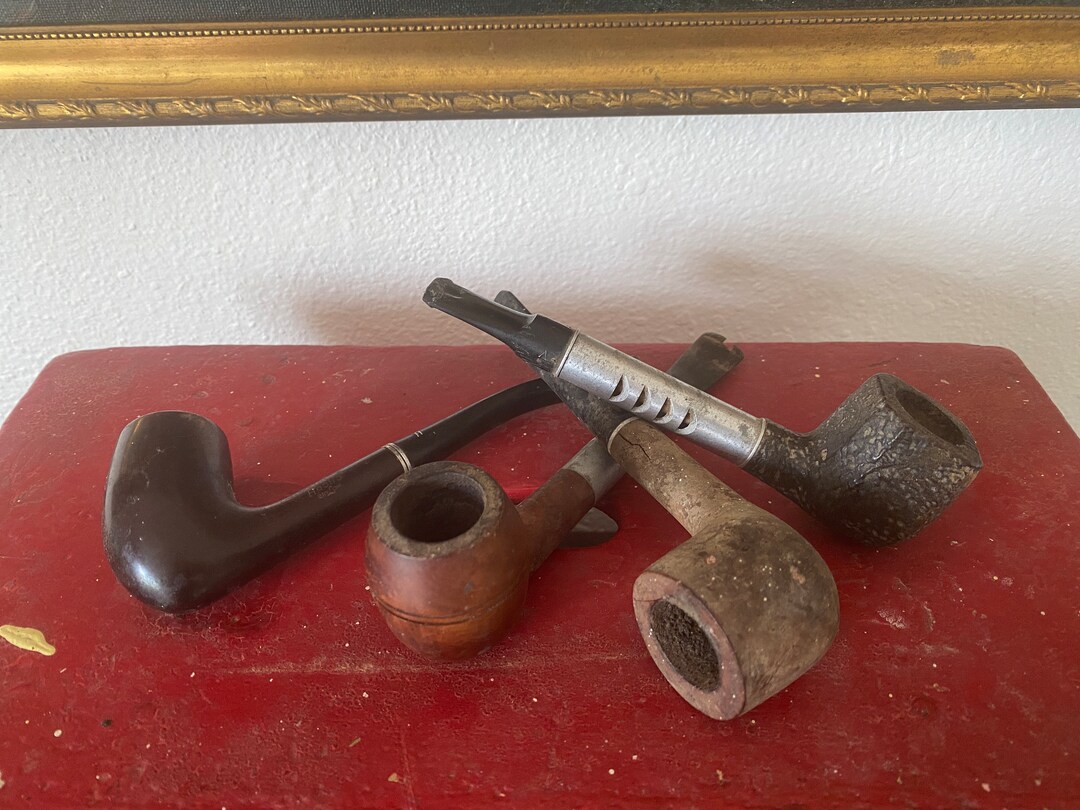 4 Vintage Tobacco Pipes Vintage 60s-70s Smoking Pipe Set of 4 Vintage ...